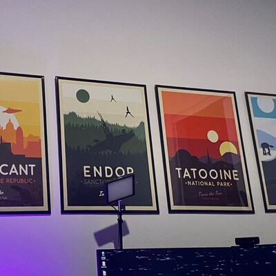 Star Wars Planet Poster Star Wars Galaxy Posters Star Wars - Etsy