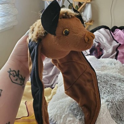 Bat Plush, Fruit Bat, Flying Fox Cute Toys Bat Stuffed Animal Halloween ...