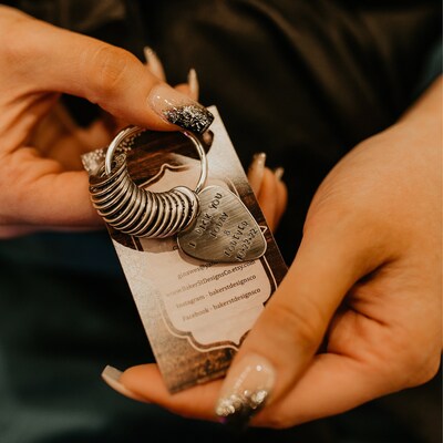 Personalized Hand Stamped Washer Travel Tokens - Etsy