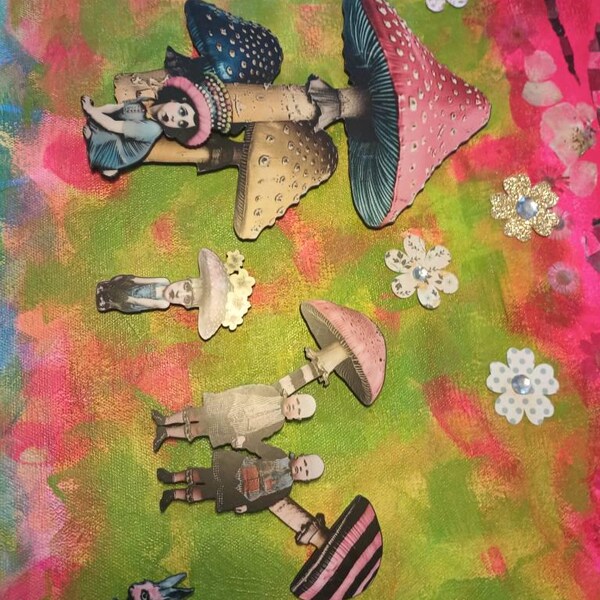 3 Alice in Wonderland Themed Character Cutouts for Altered Art/mixed ...