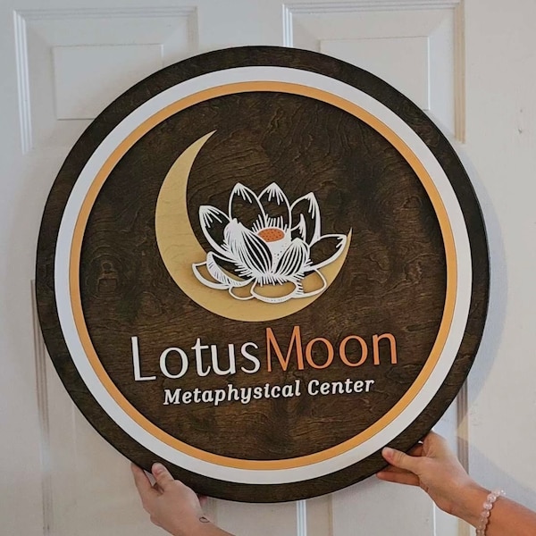 Custom Venue Sign, Storefront Sign, Wedding Venue Logo, Raised 3D Wood ...