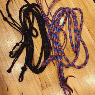 Custom Rope Halter & 12 Foot Attached Lead Rope, Yacht Rope Halter ...