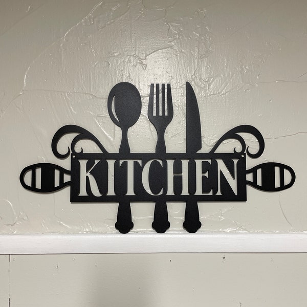 Metal Kitchen Sign Decor Kitchen Wall Decor Kitchen Wall Art Kitchen ...