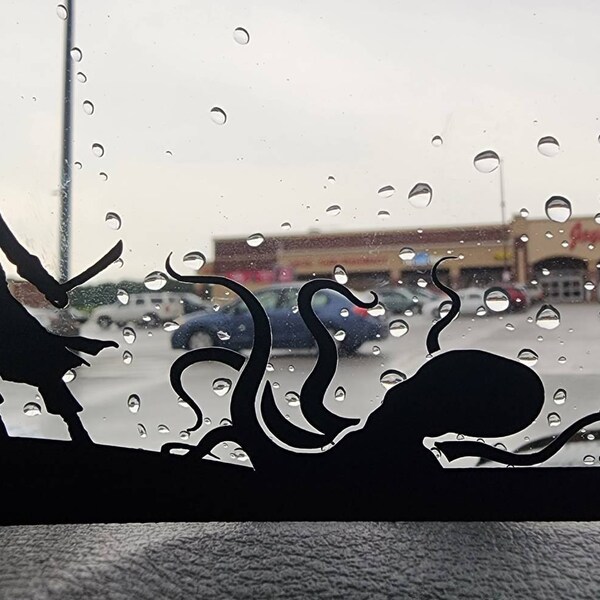 Kraken Windshield Decal or Cell Phone Case Octopus Easter Egg - Etsy