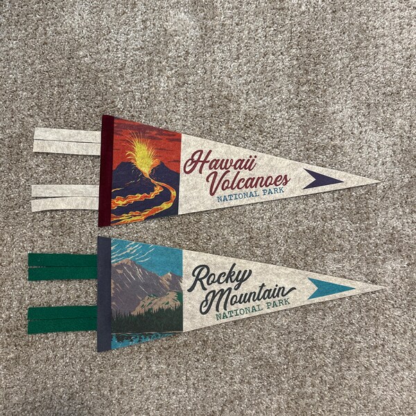 Rocky Mountain National Park Pennant - Etsy