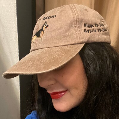 German Shepherd Dog Hat Embroidered Men Women Cotton Baseball Cap Price ...