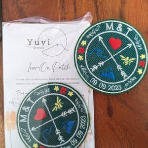 EMBROIDERED Name Tag Patches Custom Name Tag Iron on & - Etsy