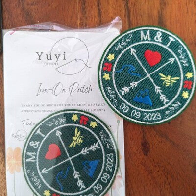 EMBROIDERED Name Tag Patches Custom Name Tag Iron on & - Etsy