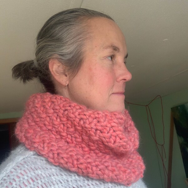 Everyday Snood: Made to Order by Hand of 100% Wool Cowl, Circle Scarf ...