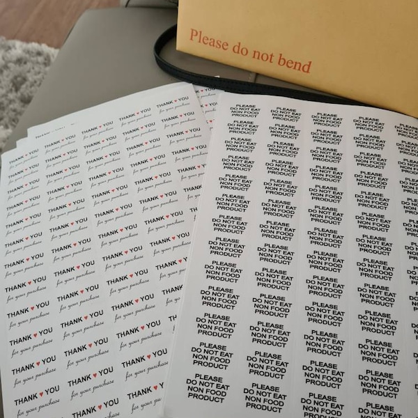 Thank You for Your Purchase / Order Rectangle Stickers Matte - 65 ...
