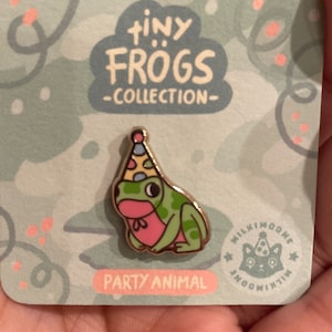 Golden Frog Hard Enamel Pin/tiny Frogs Collection Serotonin Delivery ...