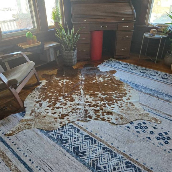 Real Cowhide Rug Brown and White Cowhide Rug Brazilian Cowhide Rug Hair ...