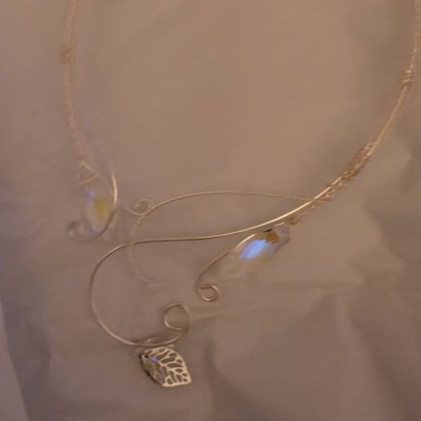 Elvish Open Collar Necklace, Elven Necklace, Torc Necklace, Medieval ...