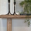 Wood Noodle Console Entry Table 4ft X 10"x 34" Weathered Blonde ...