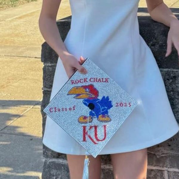 Custom Rhinestone Graduation Cap Topper - Etsy