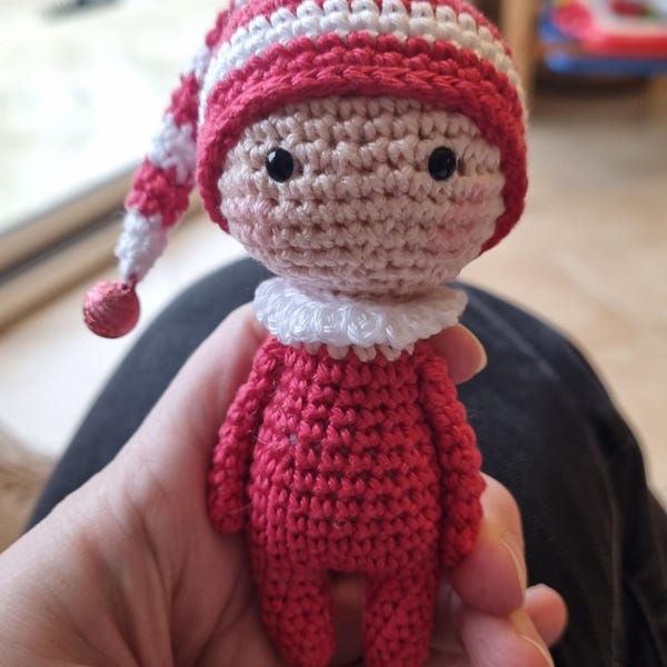 PDF Tutorial in French/english Little Christmas Elves, Pattern, Crochet ...