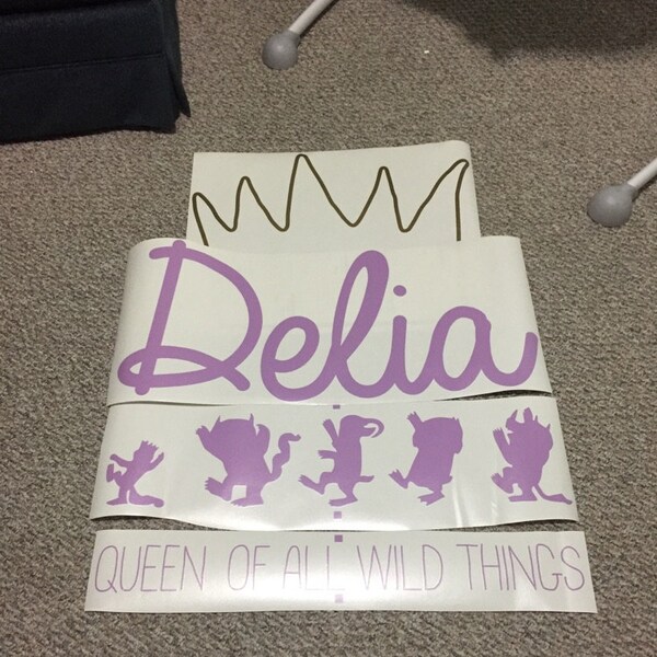 Where the Wild Things Are Wall Decal, Personalized Wild Things Wall ...