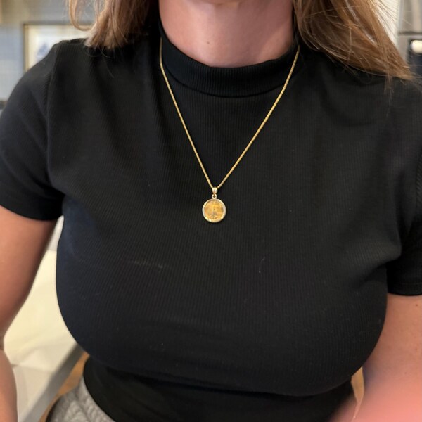 1/10 Oz Gold American Eagle Liberty Coin Necklace | Liberty Coin ...