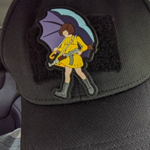 Assault Girl PVC Patch With Hook and Loop Backing Tactical Morale Patch ...