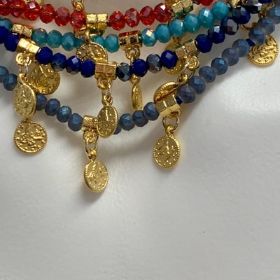 10 Gold Charm Gold Plated Ottoman Signature Charms 10 Pcs 10 Mm G3638 ...