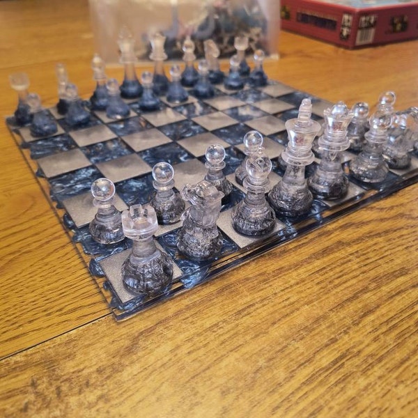 Custom Resin Chess Sets (11 X 11) - Etsy