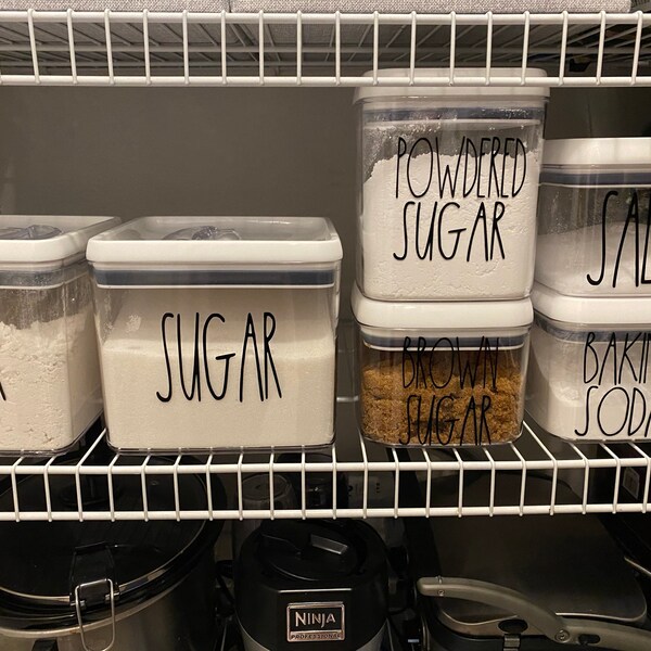 Custom Rae Dunn Inspired Vinyl 3" Decals-canister Labels-farmhouse ...