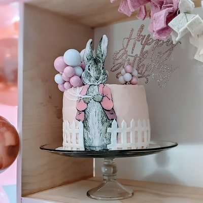 Digital Collage Sheet Peter Rabbit Pink Jacket Beatrix Potter, Instant ...