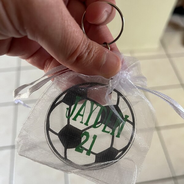 Personalized Sports Keychain | All Sports Name Tag | Sports Team Snack ...