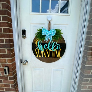 Front Door Decor Simply Blessed Year Round Wreath Front - Etsy