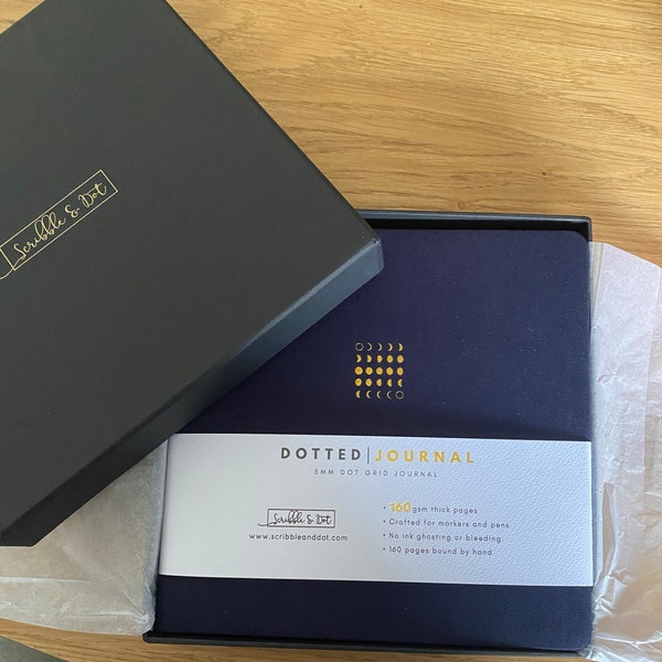 Bullet Journal-dotted Journal - Square Moon - Ultra Thick 160gsm Paper ...