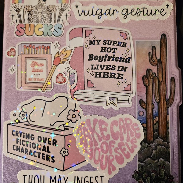 I Am Literally Just a Girl Sticker, Pink Cake Sticker, Girly Quote ...