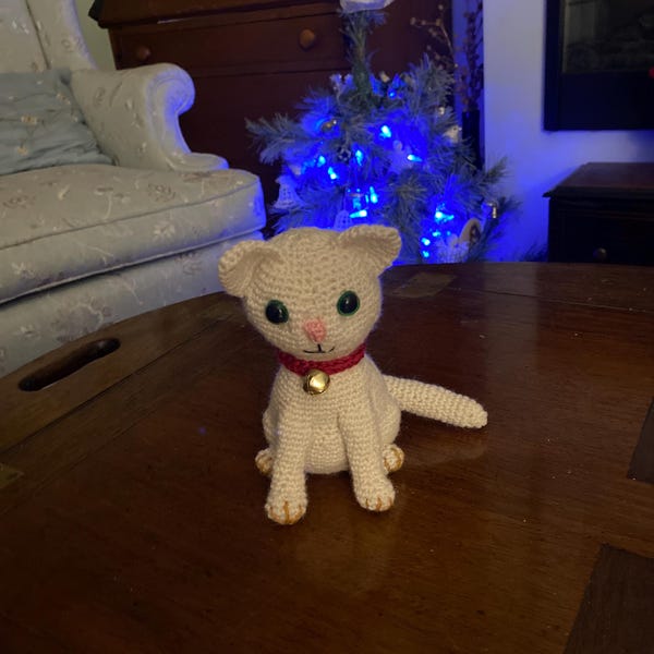 Crochet Cat Pattern, Cat Amigurumi Pattern, Crochet Cream Cat Pattern ...