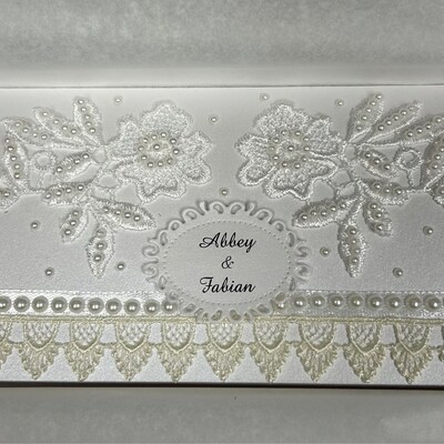 Handmade Wedding Envelope, Wedding Envelope for Money With Flowers ...