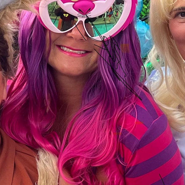 Jen Cosplay Wig - Long Wavy Blonde Wig With Highlights and Bangs ...