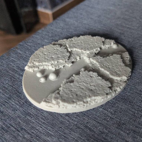 Miniature Bases | Urban Rubble Base | 90mm X 1 | Dnd Wargaming 40000 ...