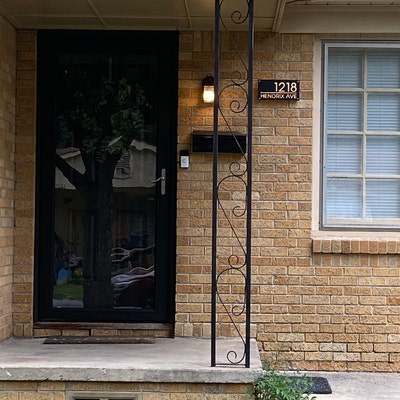 LED Lighted Background Custom LED House Number Vertical - Etsy