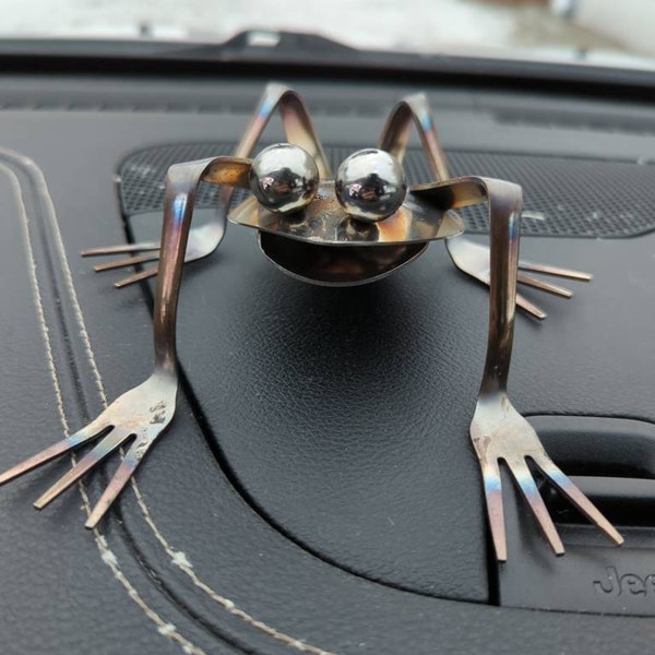 Frog Recycled Garden Art Upcycle Kitchen Utensils - Etsy