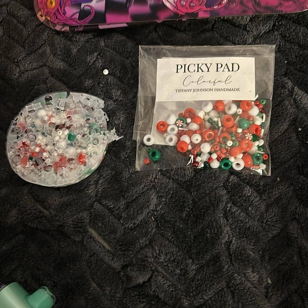 Large Bead Color Pick Pad - Fidget Pick Toy - Pick Pad - Pick, Peel ...