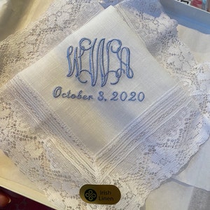 Hankie / Hankies for Bride / Hankerchief /handkerchiefs With Monogram ...
