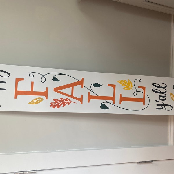 Happy Fall Y'all Vertical Sign SVG Cut File. for Personal and ...