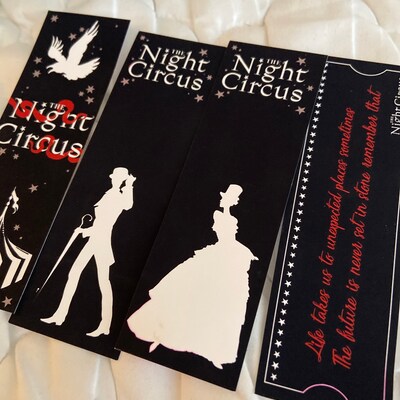 15. the Night Circus Inspired Bookmarks Options Available - Etsy