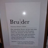 Poster BRUDER | Danke | Bruderherz | Geschenk | Definition | Schwanger ...