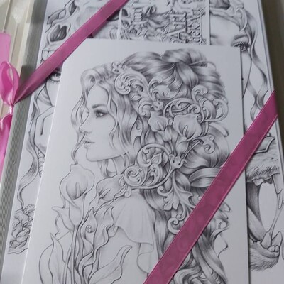 Set of Art Mariola Budek Coloring Book Kids Artist Colouring 24 Page ...