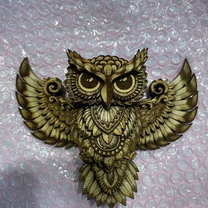 Multi-layer Antler Deer Hunter, Hunting Decor, Wood Deer Gift, Wall Art ...