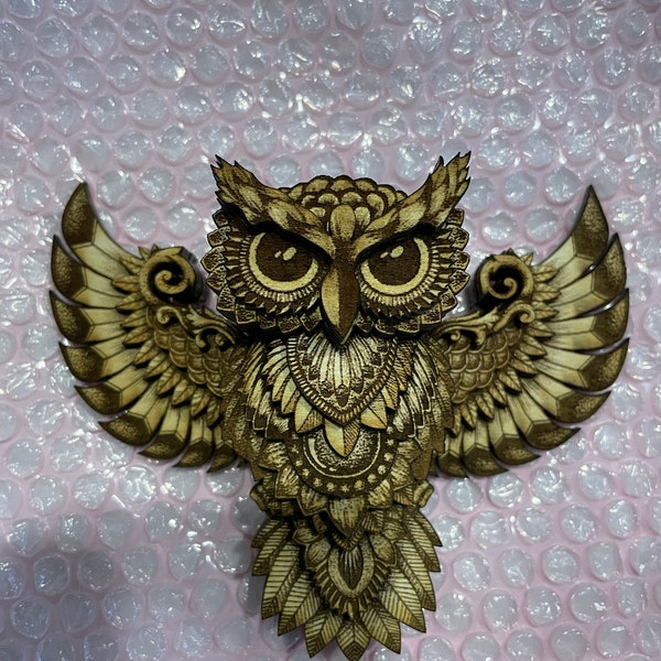 Multi-layer Antler Deer Hunter, Hunting Decor, Wood Deer Gift, Wall Art ...