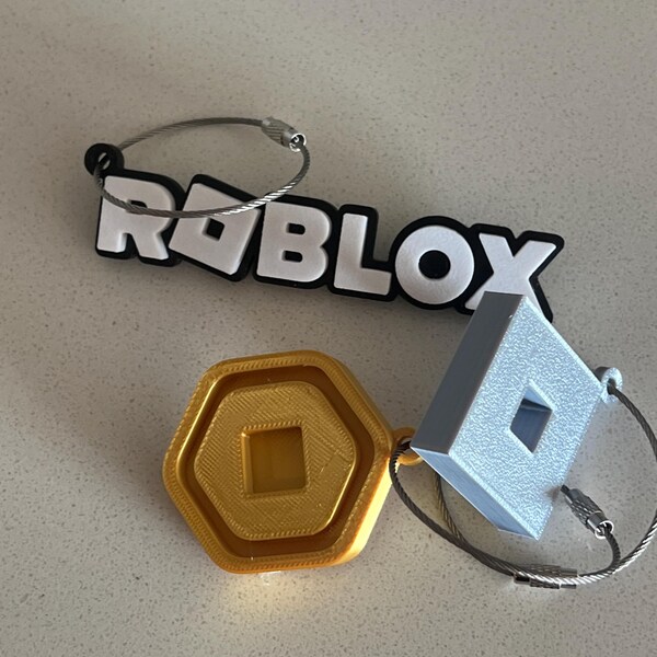 Set of 3 Roblox Style Keychains / Personalized 3d Keychain / Nametag ...