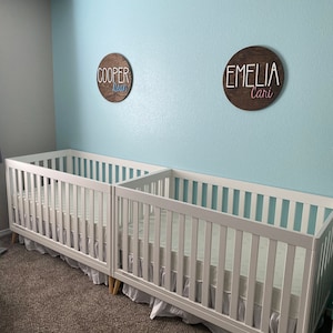 Custom Name Sign Round Baby Name Boy Nursery Sign Baby | Etsy