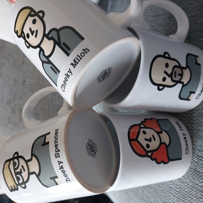 Personalized Character Mug Set Custom Family Characters Mugs - Etsy