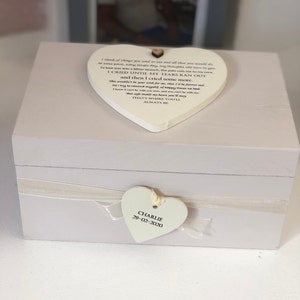 PERSONALISED Memory Box in Memory of a Loved One MUM ~ Mum ~ Dad Nanny ...