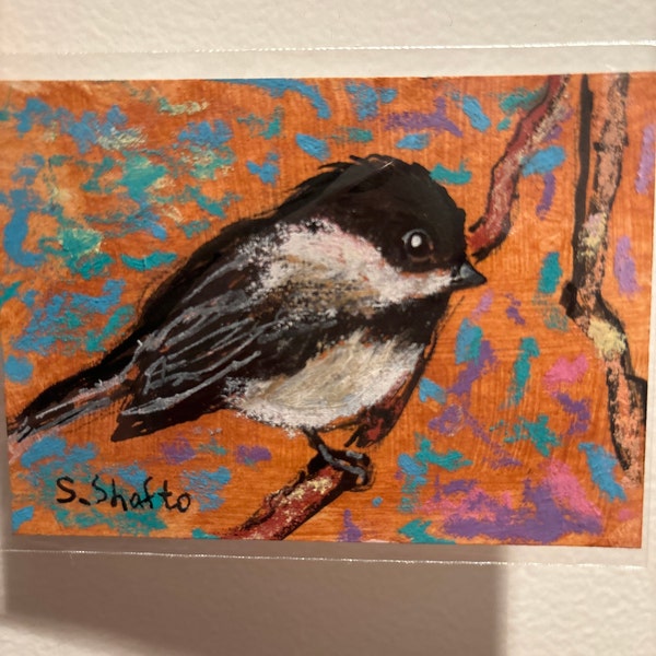 Tree Girl Painting Acrylic Landscape Original Artwork on Canvas 12x16 ...